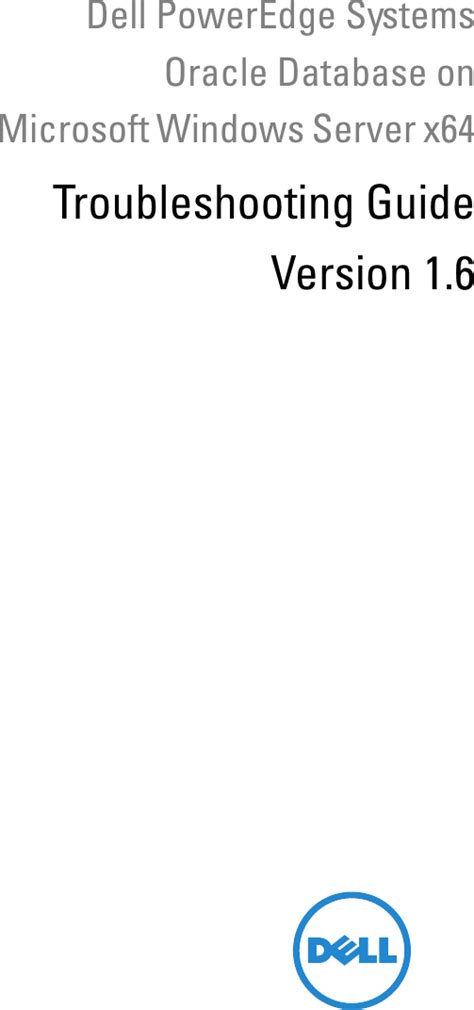 dell oracle database 11g r2 enterprise or standard edition on microsoft
