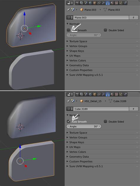 Modeling Why Do These Two Have Different Shading Blender Stack