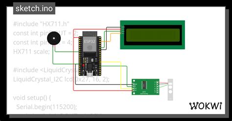 Timbangan Wokwi Esp32 Stm32 Arduino Simulator