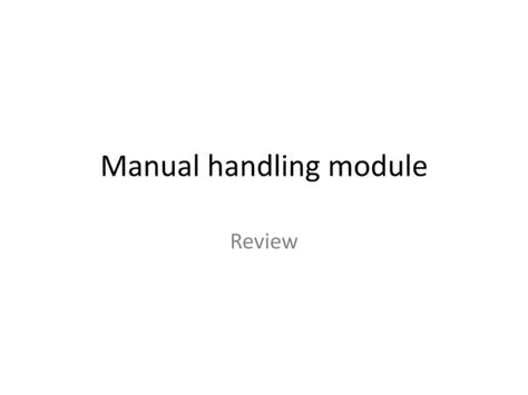 Manual Handling And Signage Review Pdf Manual Handling And Signage Review Pdf