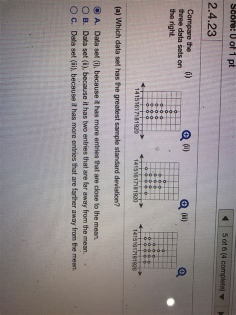 Solved Score 0 Of 1 Pt 5 Of 6 4 Complete 2423 Compare