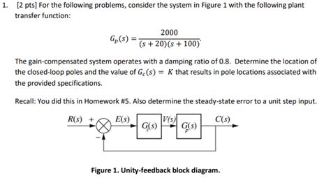 Solved 1 2 Pts For The Following Problems Consider The Chegg Com