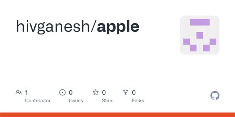 Github Hivganesh Apple