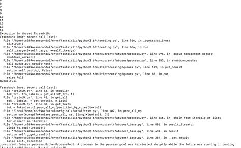 Brokenprocesspool · Issue 1447 · Fastaifastai · Github