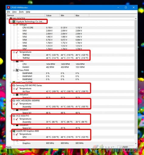 How To Monitor And Check CPU Temperature In Windows 10 WinBuzzer