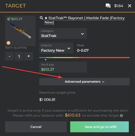 Targeting Advanced Parameters Of The Item Dmarket Help Center