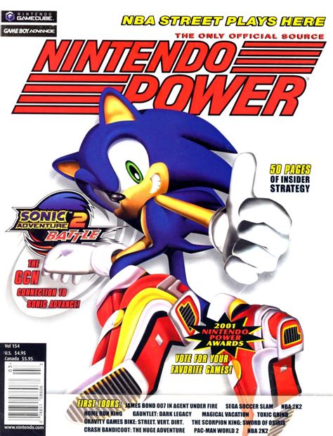 Nintendo Power With Sonic Adventure 2 For Gamecube As The Cover One Of My Favorite Gamecube