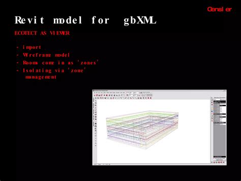 Revit Gb Xml To Sustainability Simulation Ppt
