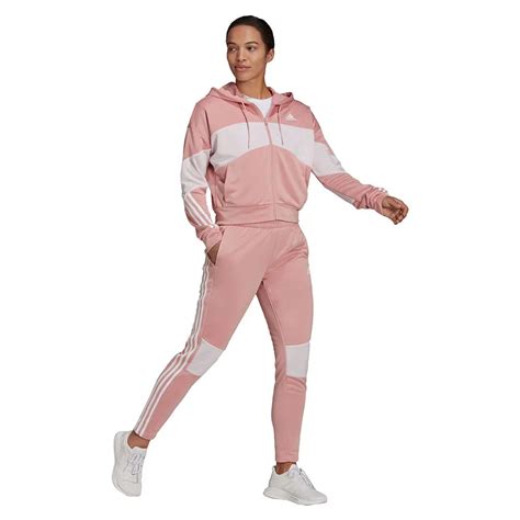 Adidas Bold Block Tracksuit Pink Goalinn