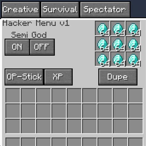 Hacker Menu Files Minecraft Mods CurseForge
