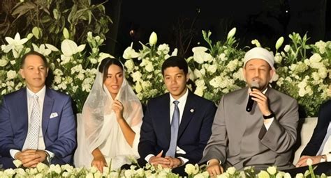 حفيد عادل إمام يحتفل بعقد قرانه خبر في الفن