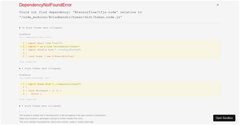 Vladmandic Human Examples Codesandbox