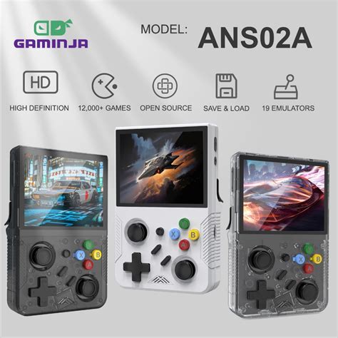 คอนโซลเกมมือถือย้อนยุค Linux System หน้าจอ Ips ขนาด 3 5 นิ้วเครื่องเล่นวิดีโอเกมกระเป๋าแบบพกพา