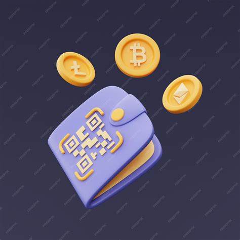 Monedero Criptográfico Con Escaneo De Código Qr Bitcoin Dorado