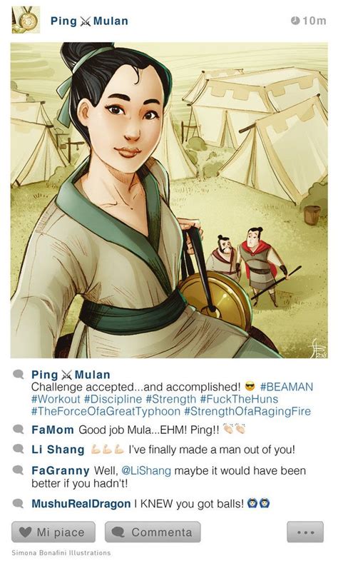 Selfie Fables Mulan Ping By Https Simonabonafinida Deviantart Com On Deviantart Disney