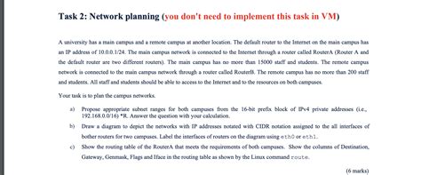 Solved Task 2 Network Planning You ﻿dont Need To