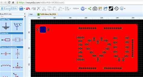 Design A Romantic PCB Using A Free PCB Design Tool EasyEDA Embedds