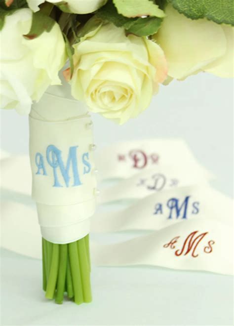 Db Exclusive Personalized Monogram Bouquet Wrap Davids Bridal