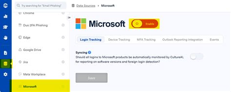 Enabling The Microsoft Integration