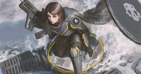 Xianggang Jizhe Helldiver Helldivers Helldivers Series Absurdres Highres 1girl Armor