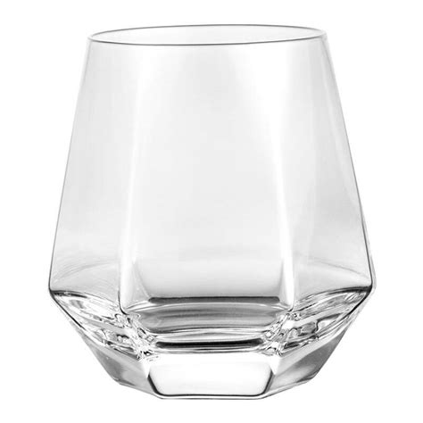 Glass Hexagonal Geometric Drinking Glass Tumbler Cocktail Glass With Thick Bottoming And Unique