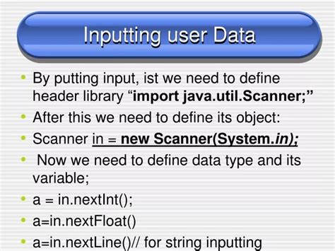 Ppt Inputting User Data Powerpoint Presentation Free Download Id6867992