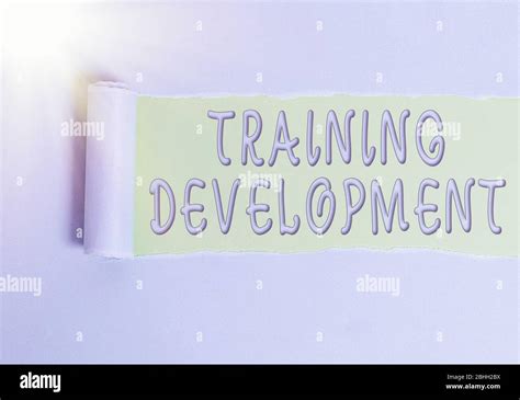 Conceptual Hand Writing Showing Training Development Concept Meaning Learn And Expand Skills