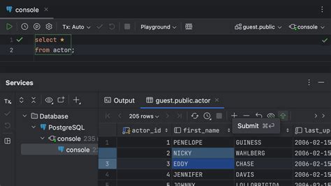 Query Results Intellij Idea Documentation