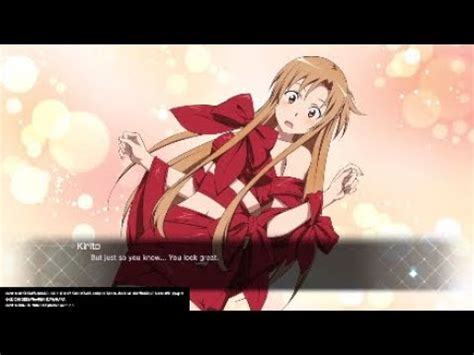 Asuna Leafa Bed Scene Asuna Event Kirito Mode Sword Art Online Fatal Bullet Youtube