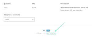 How To Remove Powered By Shopify From Your Store Footer Ecommerce Platforms