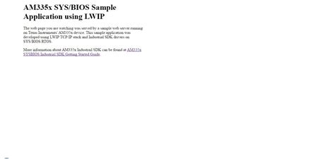Lwip Web Server Processors Forum Processors Ti E2e Support Forums