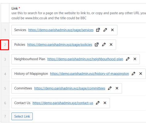 Adding Top Level Menu Items