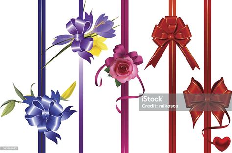 컬레션 레드 선물 전체적으로 자발적인 기부금으로 운영되는 유니세프는 160개 리본과 함께 0명에 대한 스톡 벡터 아트 및 기타 이미지 0명 개체 그룹 꽃 식물