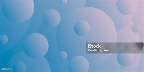 Abstract Geometric Background With Blue Gradient Circles Stock Illustration Download Image Now