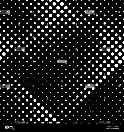 Seamless Geometrical Dot Pattern Background Black And White Abstract Vector Graphic Design