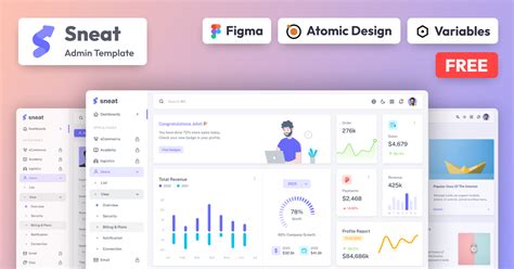 Sneat Free Figma Admin Dashboard Ui Kit