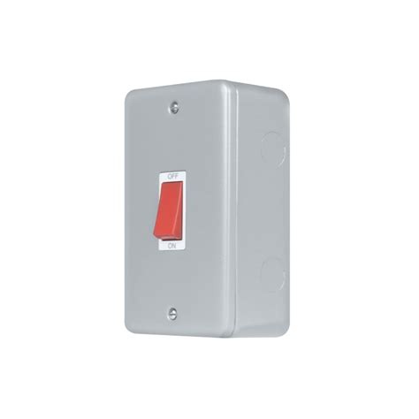 Scolmore Click Mcp202 50a 2 Gang Vertical Double Pole Plate Switch Superlec Direct