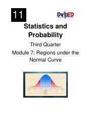 StatProb Q Module Pdf DEPARTMENT OF EDUCATION Statistics And Probability Third Quarter