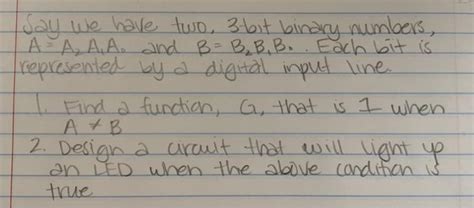 Solved Isay We Have Two 3 Bit Binary Numbers A Aaa And B