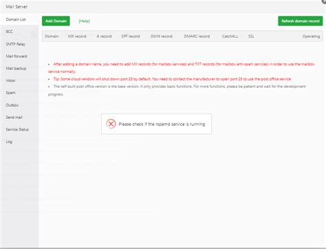 Please Check If The Rspamd Service Is Running Aapanel Free Hosting Control Panel One Click