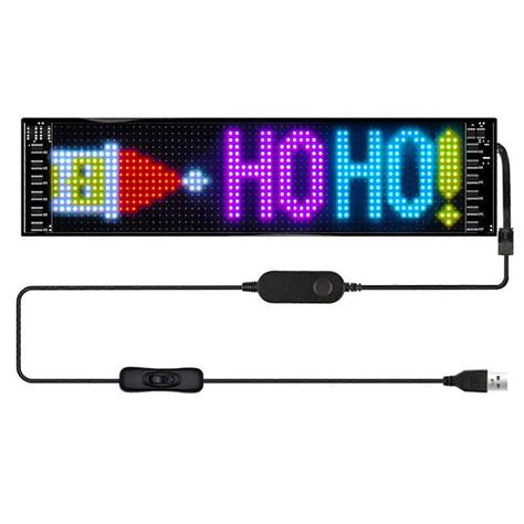 Bluetooth RGB LED Scrolling Sign Board Ultra Thin Flexible Panel For Store Car Events