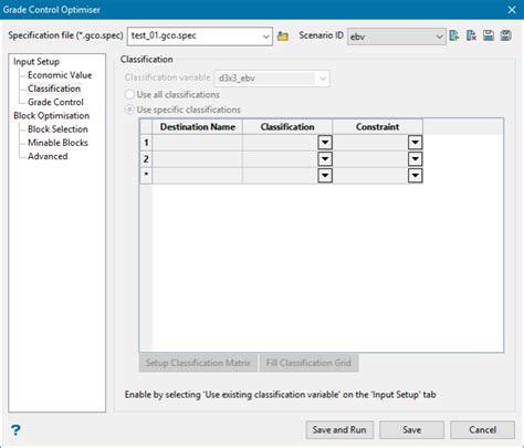 Vulcan Block Grade Control Optimiser