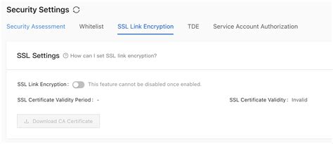 Use Ssl Link Encryption Apsaradb For Oceanbase Alibaba Cloud Documentation Center