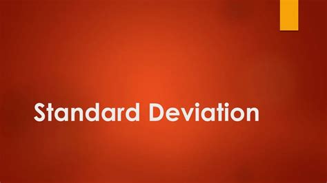 Ppt Standard Deviation Powerpoint Presentation Free Download Id