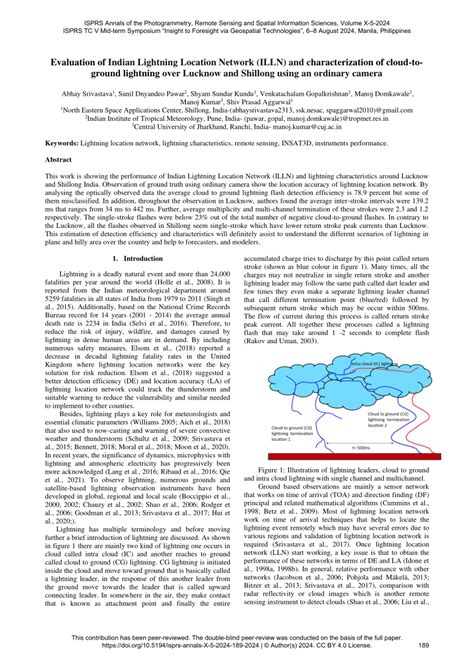 Pdf Evaluation Of Indian Lightning Location Network Illn And Characterization Of Cloud To