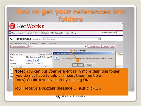 9 Ref Works Get References Into Folders Ppt