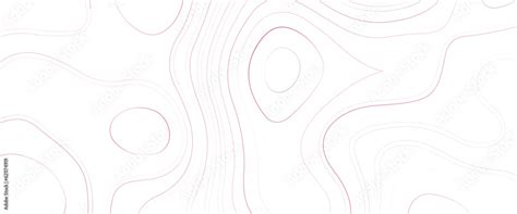 Colorful Color Gradient Topographic Map Vector Illustration