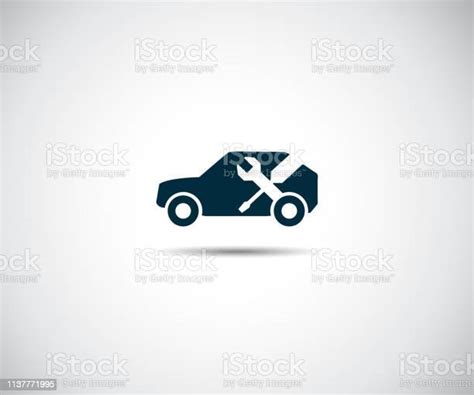 자동차 서비스 아이콘 자동 수리 평면 유지 보수 로고 디자인 벡터 일러스트 레이 션 개념에 대한 스톡 벡터 아트 및 기타 이미지 개념 개발 광고 Istock