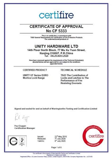 Unity Accreditation And Certification For High Quality Door Hardware Unity Accreditation And Certification For High Quality Door Hardware