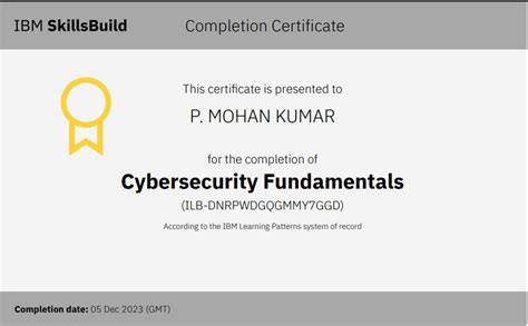 Pmohan Kumar On Linkedin Cybersecurity Ibm Continuouslearning